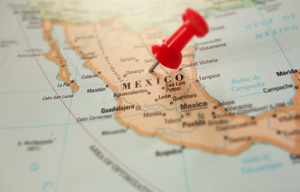 Mexico Beaches Map